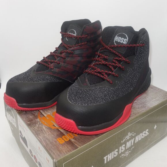 Hoss Boot | Shoes | New Hoss Boots Rim Fly Black Red High Top Composite ...